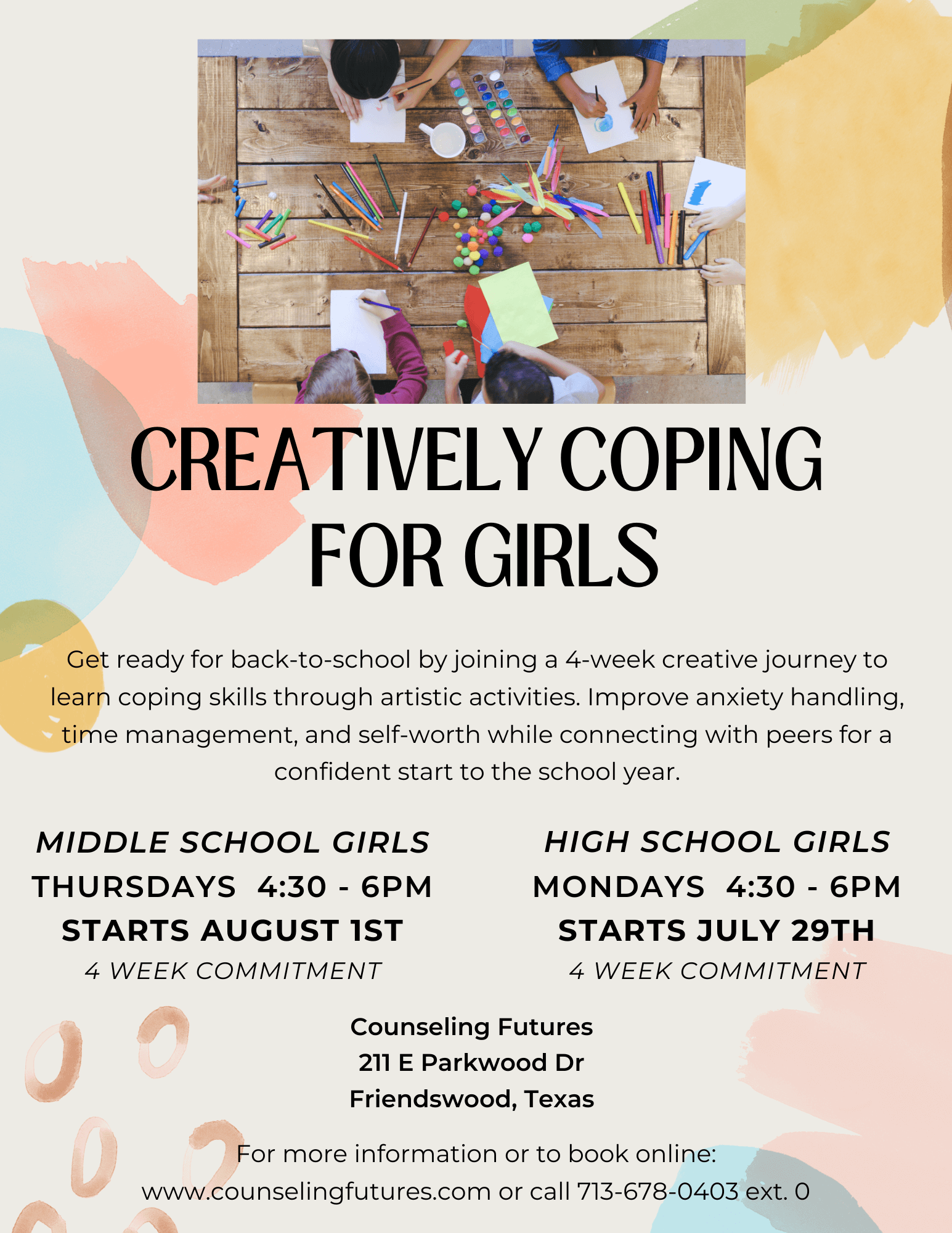 Workshops and Groups - Counseling Futures